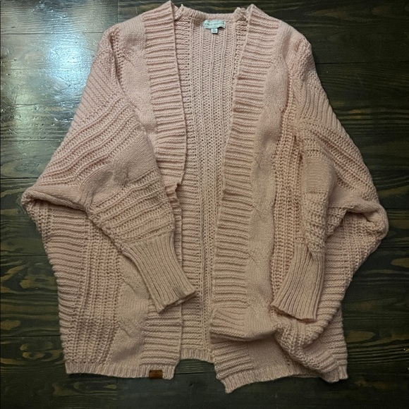 Simply Southern | Sweaters | Simply Southern Blush Cable Knit Cardigan ...